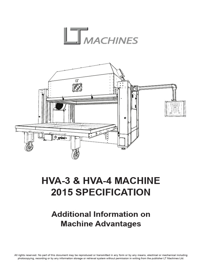 HVA-3 & HVA-4 Machine Specs & Benefits | PDF