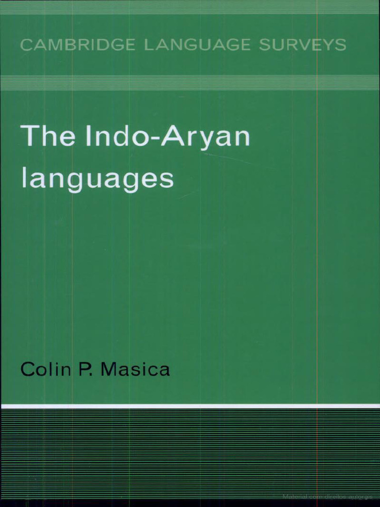 The Indo Aryan Languages B Pdf