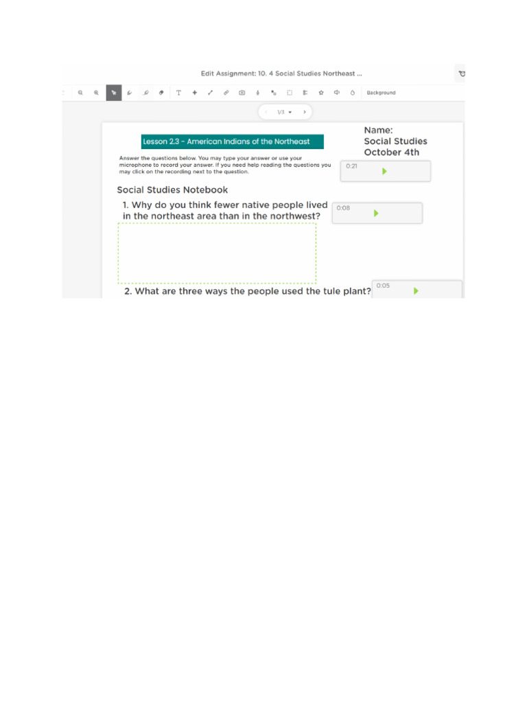 Classkick Assignment | PDF