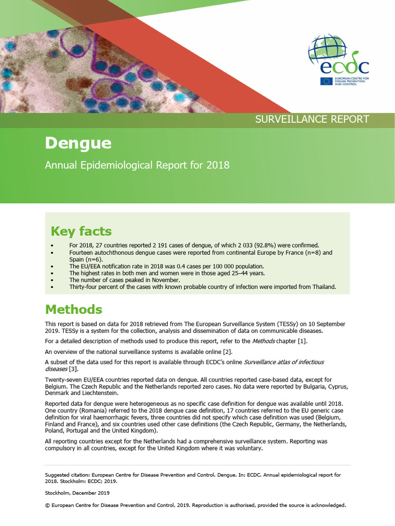 Dengue Annual Epidemiological Report 2018 | PDF | Medical Humanities ...