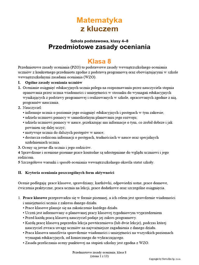 PZO Matematyka - Klasa-8 | PDF