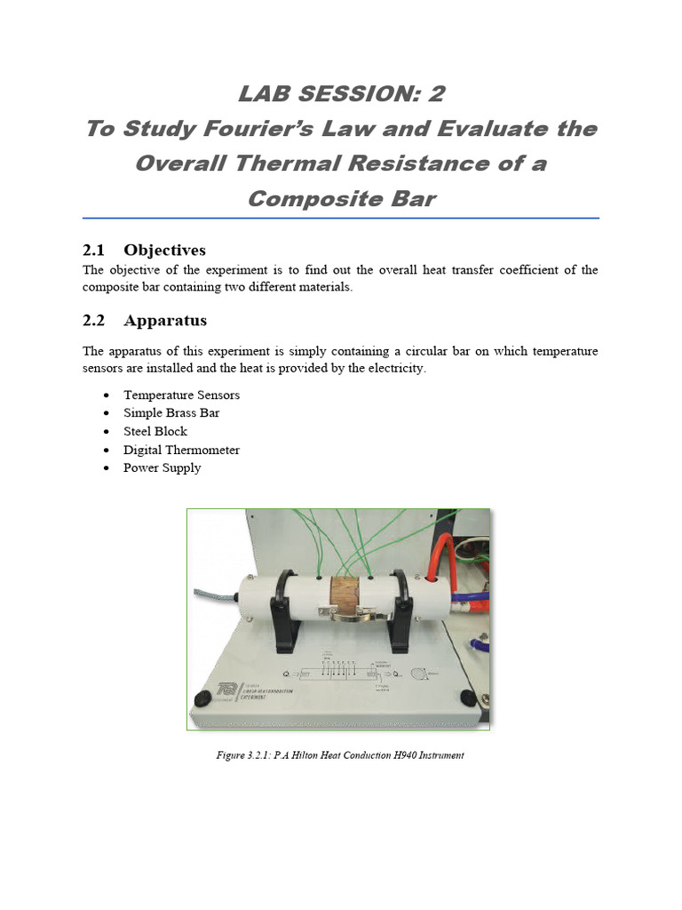 HMT - Lab Session 2 | PDF