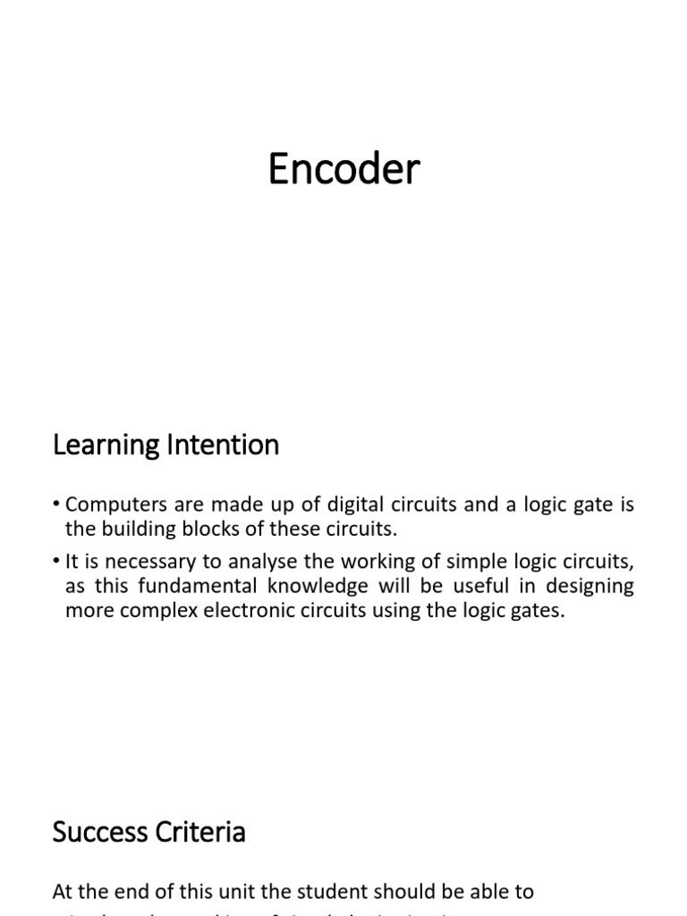 Encoder | PDF