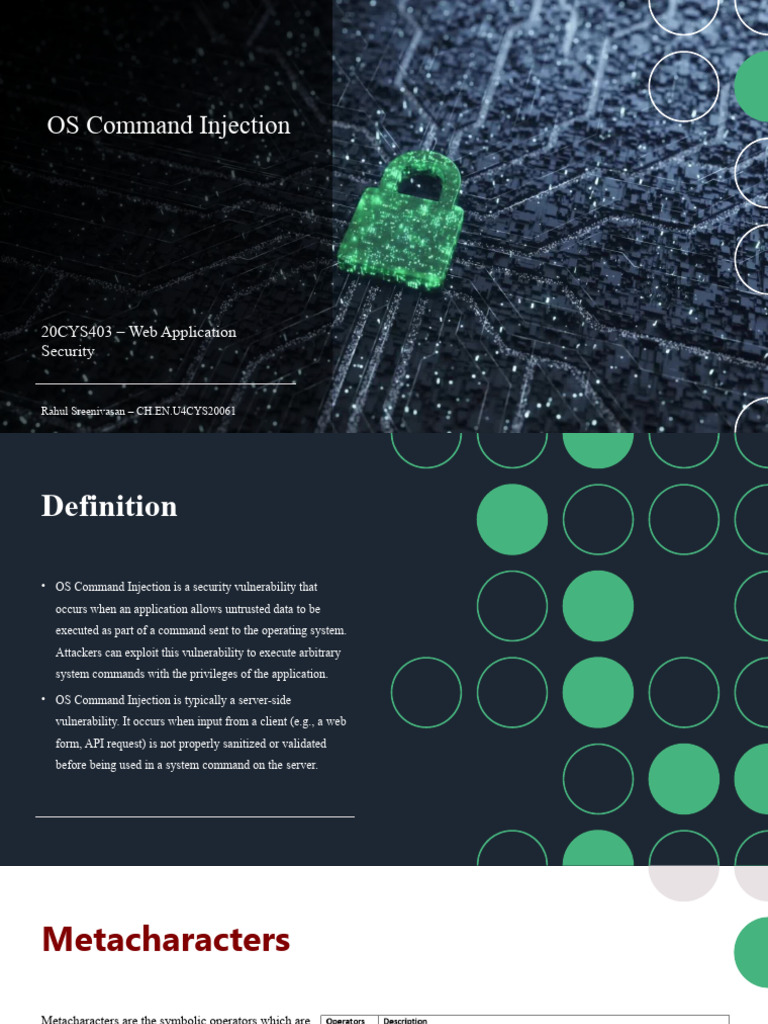 OS - Command Injection | PDF | Computers