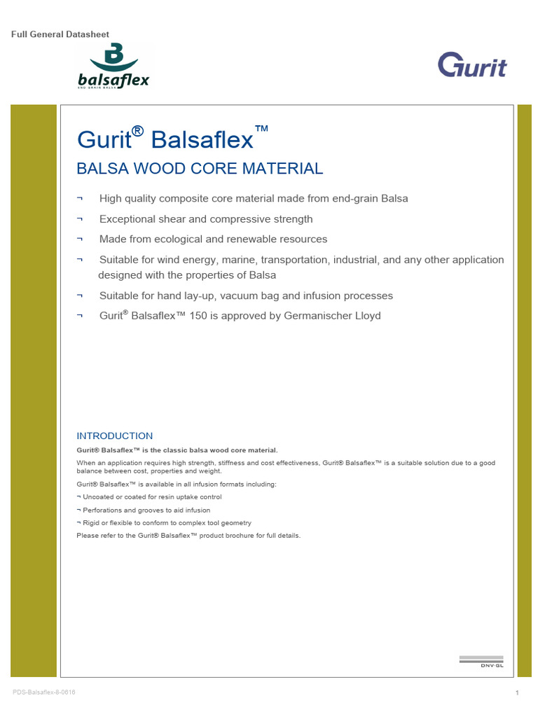 Balsaflex TDS | PDF