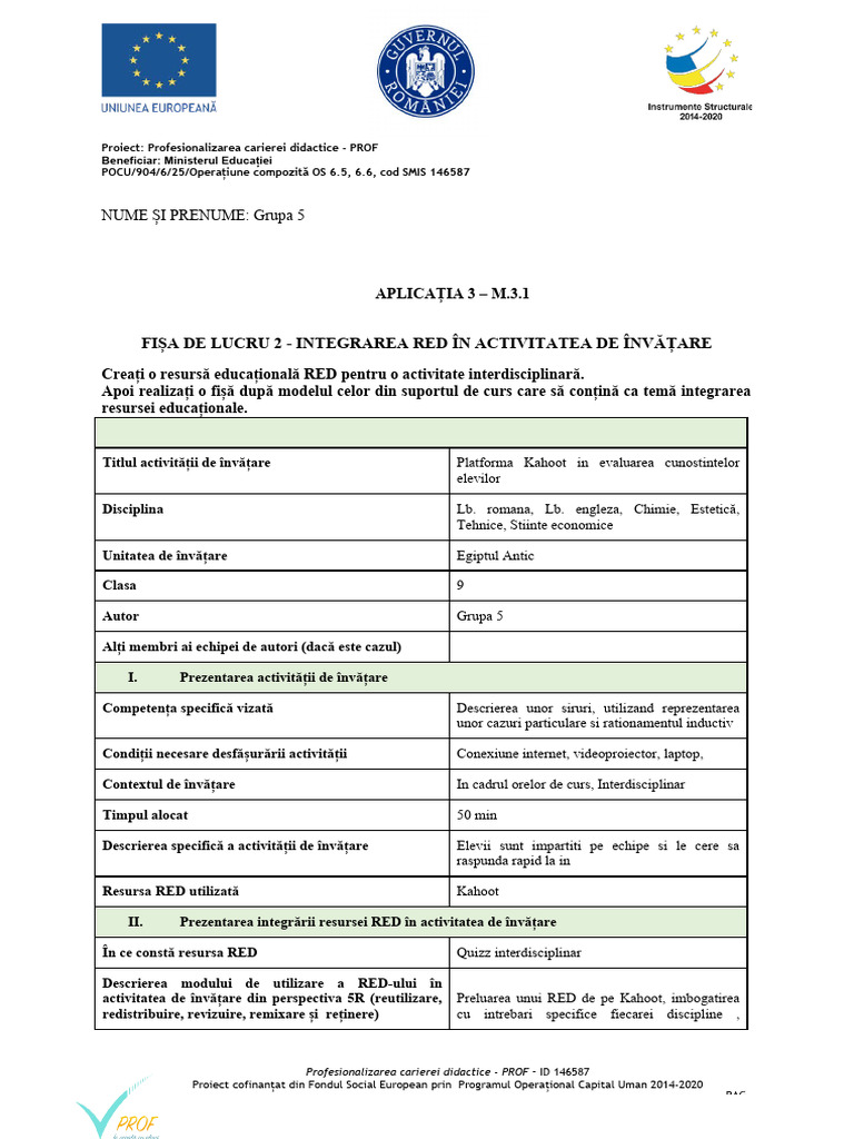 T1-A3-Fise de Lucru-U M3.1 | PDF