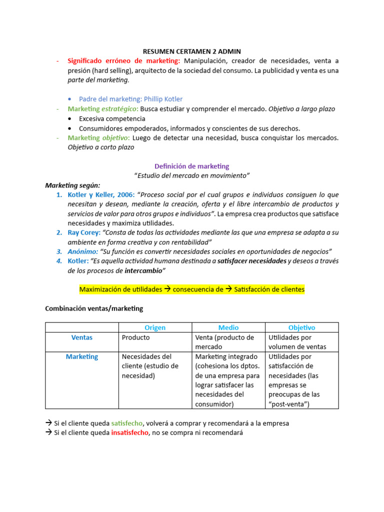 Resumen Certamen 2 Admin | PDF