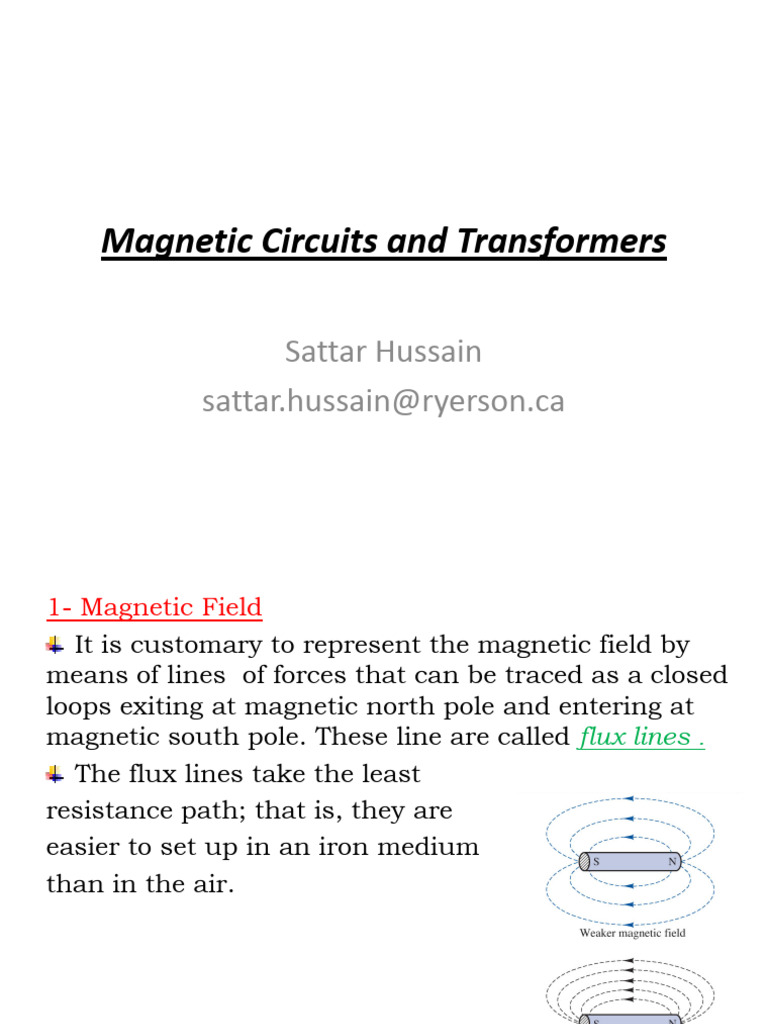 Magnetic Circuits & Transformers Guide | PDF | Teaching Methods ...