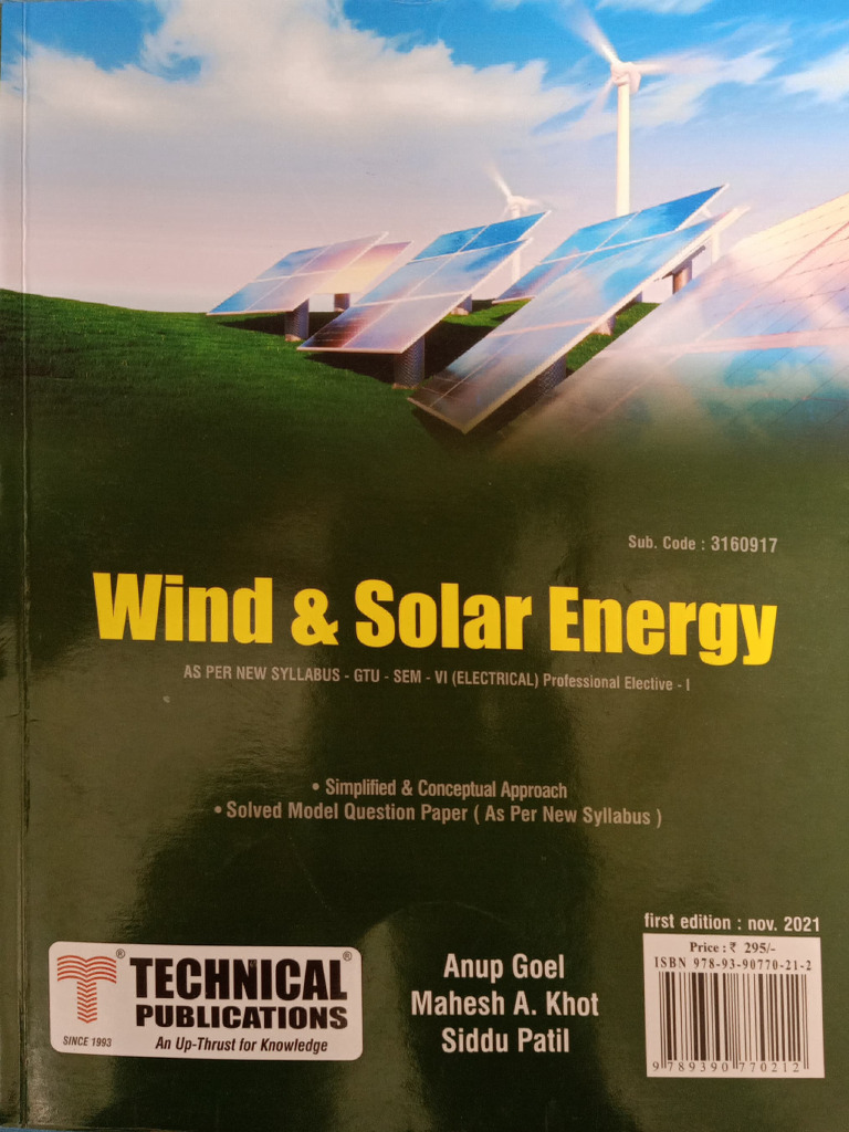 Wind & Solar Energy - 3160917 PDF | PDF