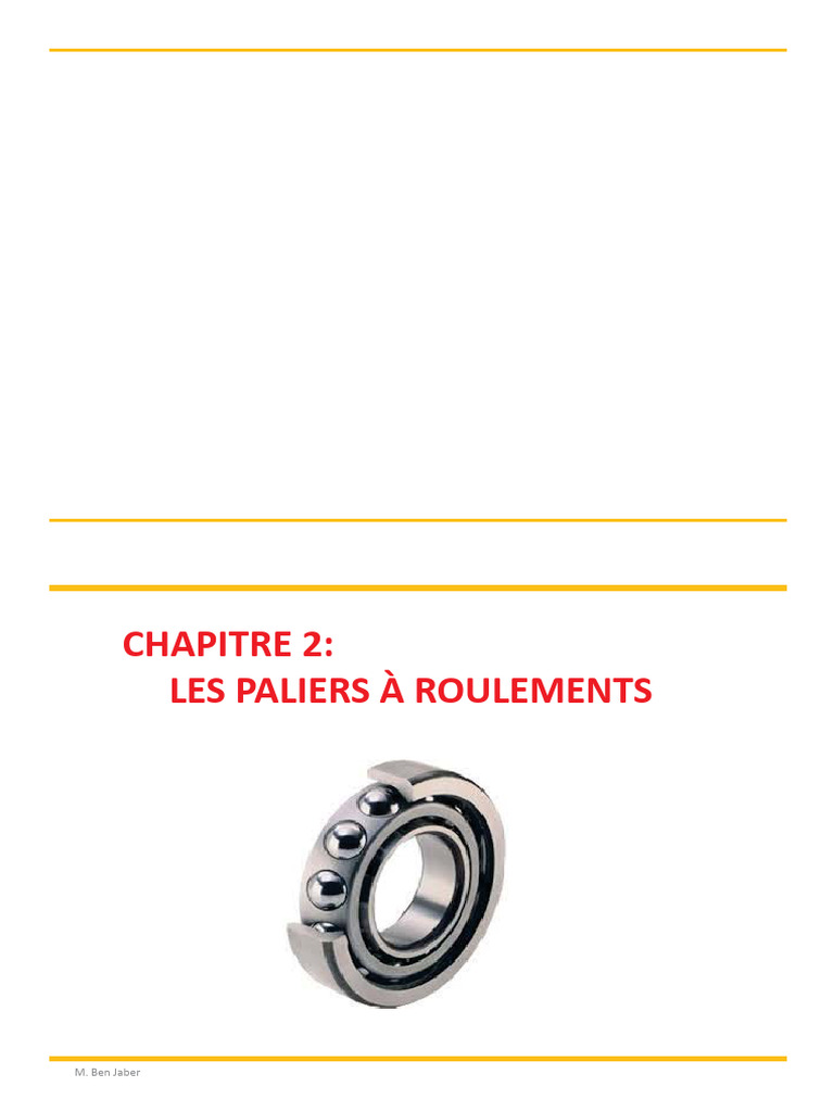 Types et montage des paliers à roulements | PDF | Palier (mécanique ...