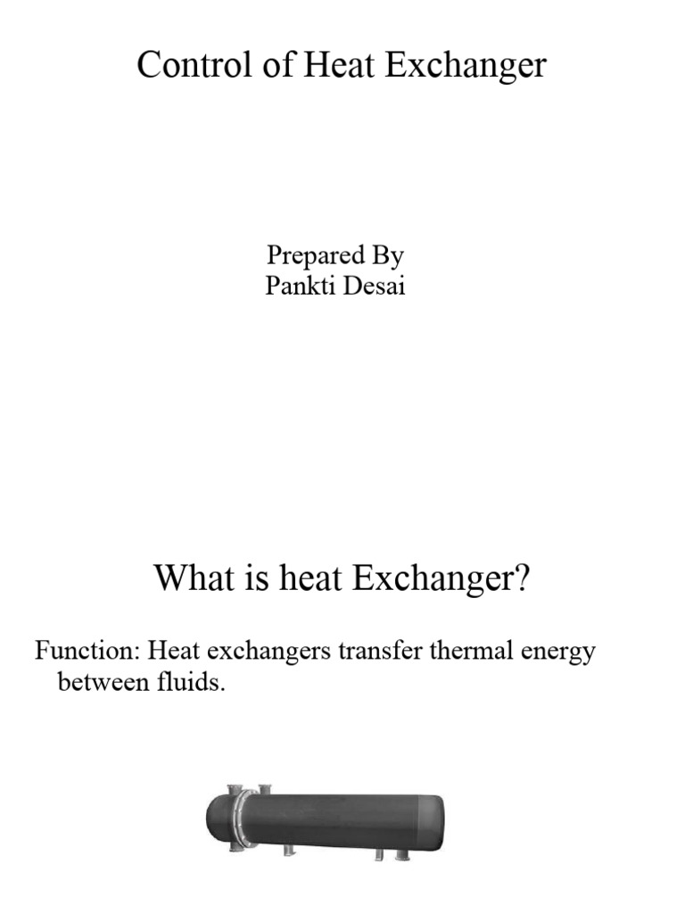 Heatexchanger Pd Pdf Heat Exchanger Heat