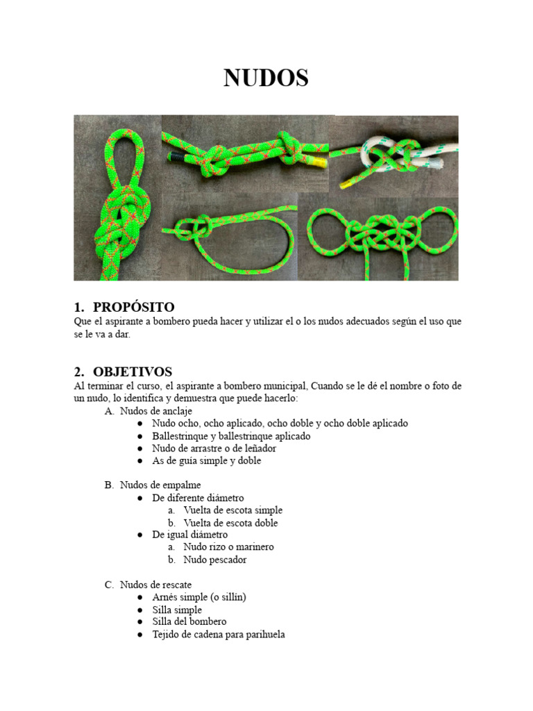 Tipos de Nudos | PDF