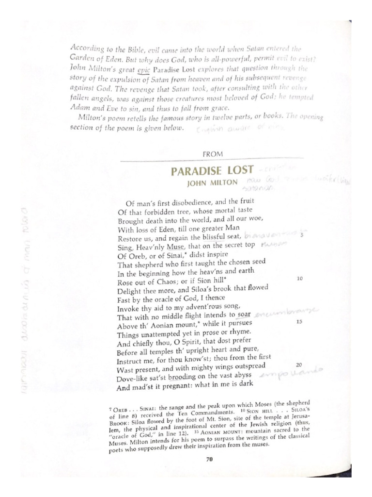 Paradise Lost by John Milton | PDF