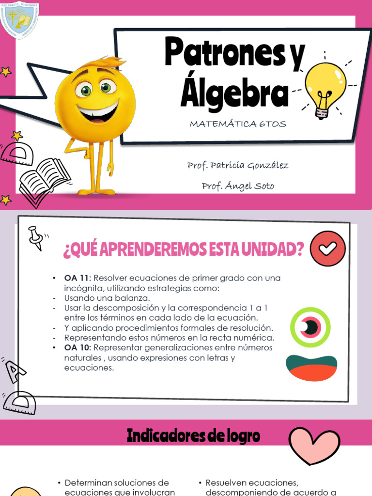 Patrones Algebra 6to | PDF