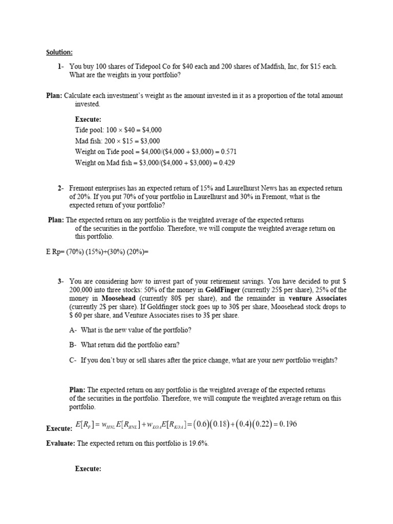 Solution TD - Chap 3 | PDF