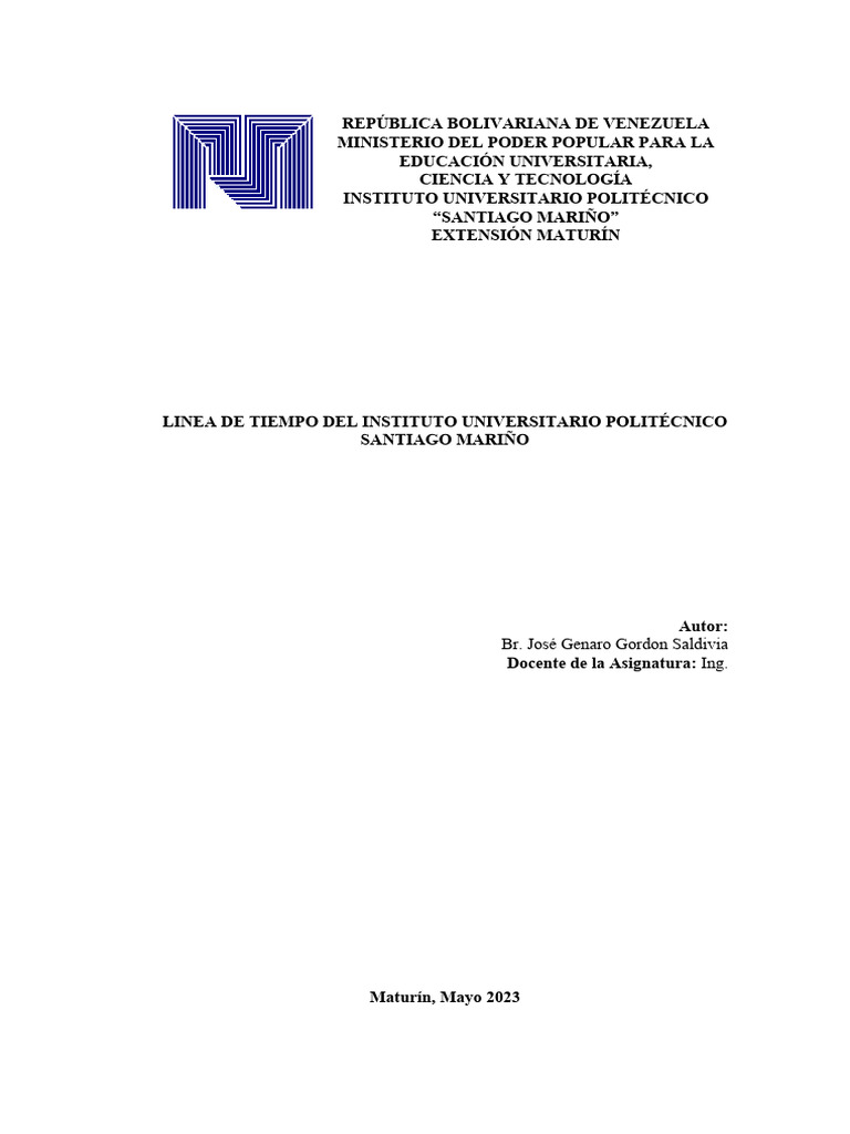 Linea de Tiempo Del Iupsm | PDF
