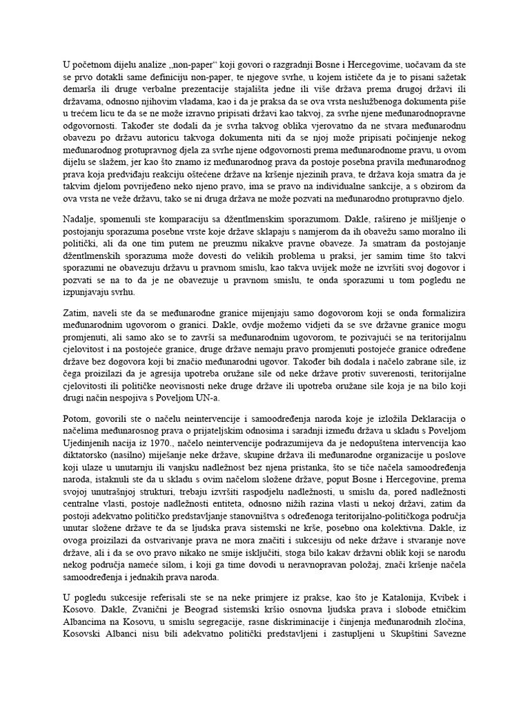 Analiza Non Paper | PDF