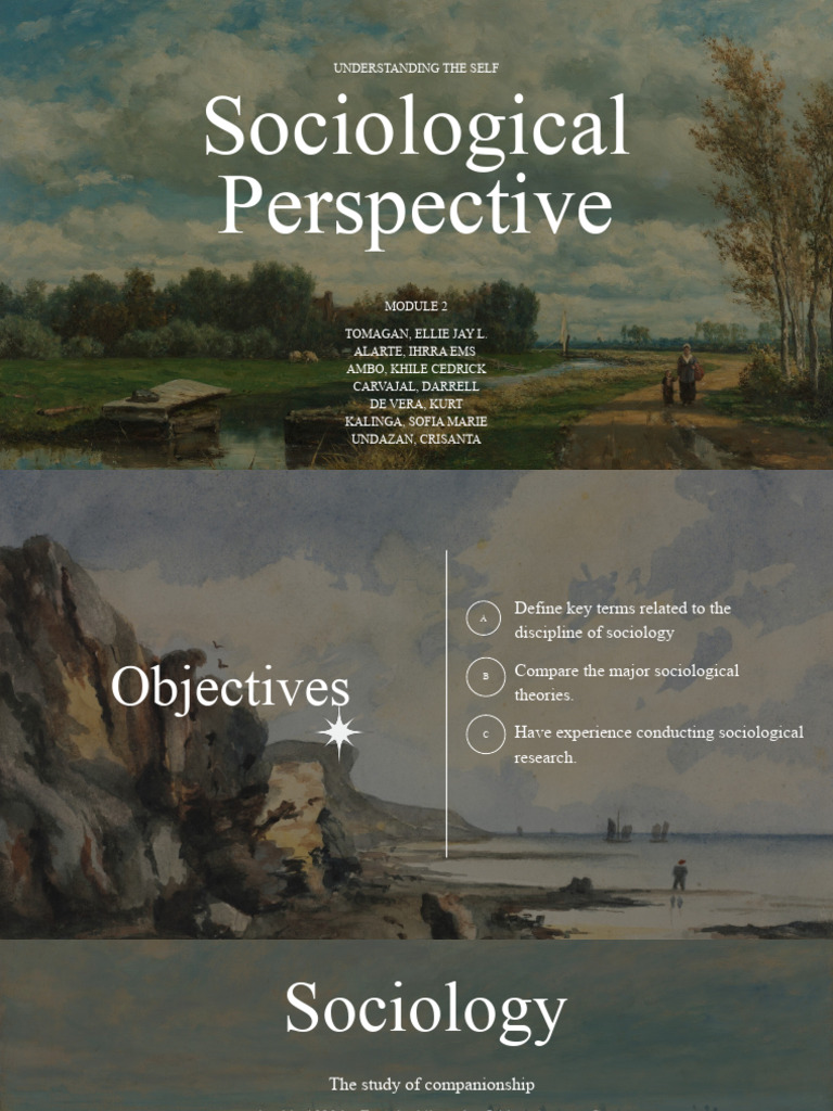 Group 1 PPT Sociological Perspective | PDF