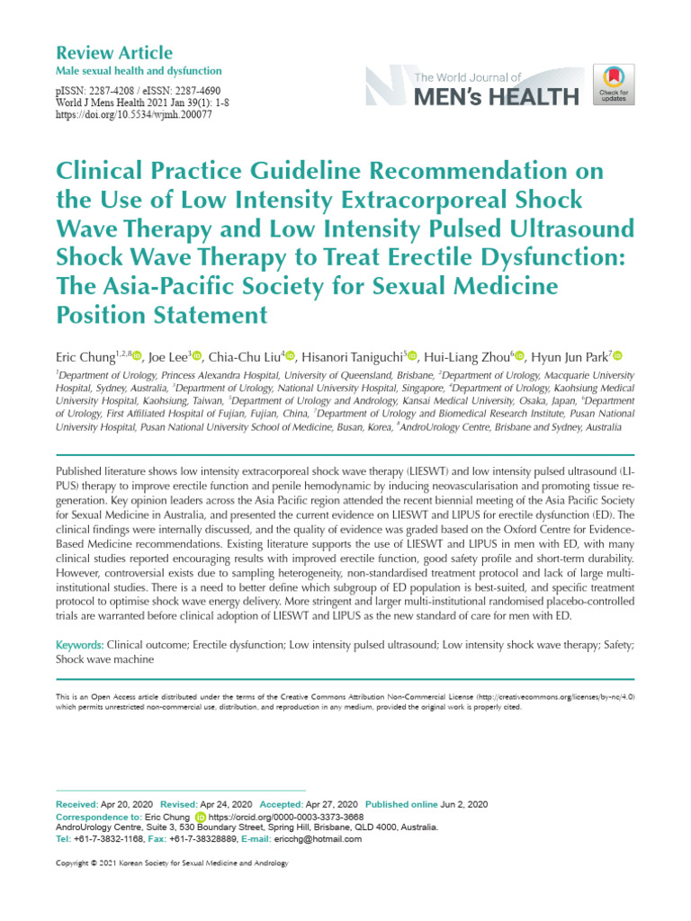 CPG Guideline Shockwave | PDF