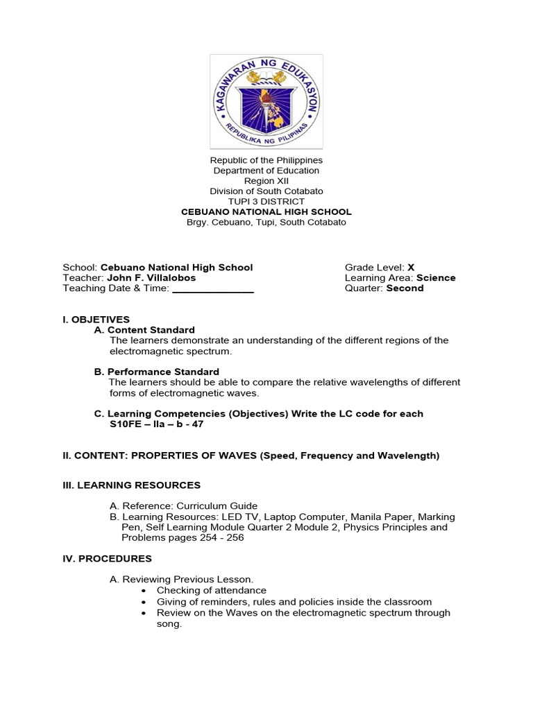 DLL COT 2nd Quarter | PDF
