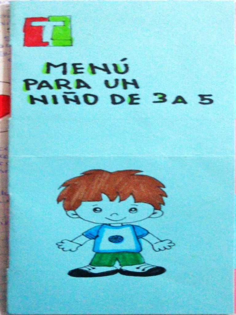 Rosa - Minta - Menu para Niños de 3 A 5 Años | PDF