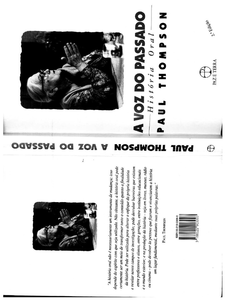 A Voz Do Passado Historia Oral Paul Thom | PDF