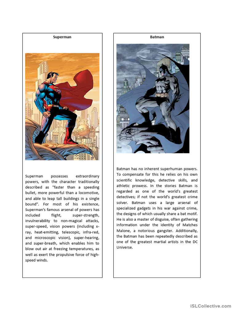 Superheroes Series | PDF