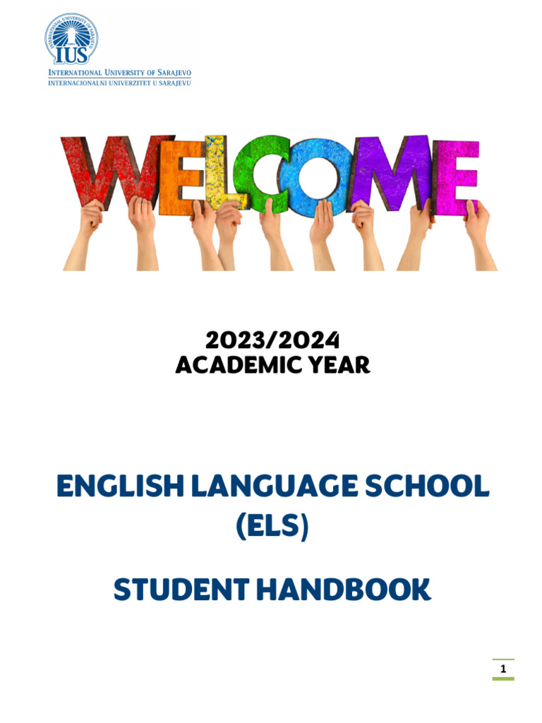 Els Student Handbook 2023 2024 Eng Updated 28 | PDF