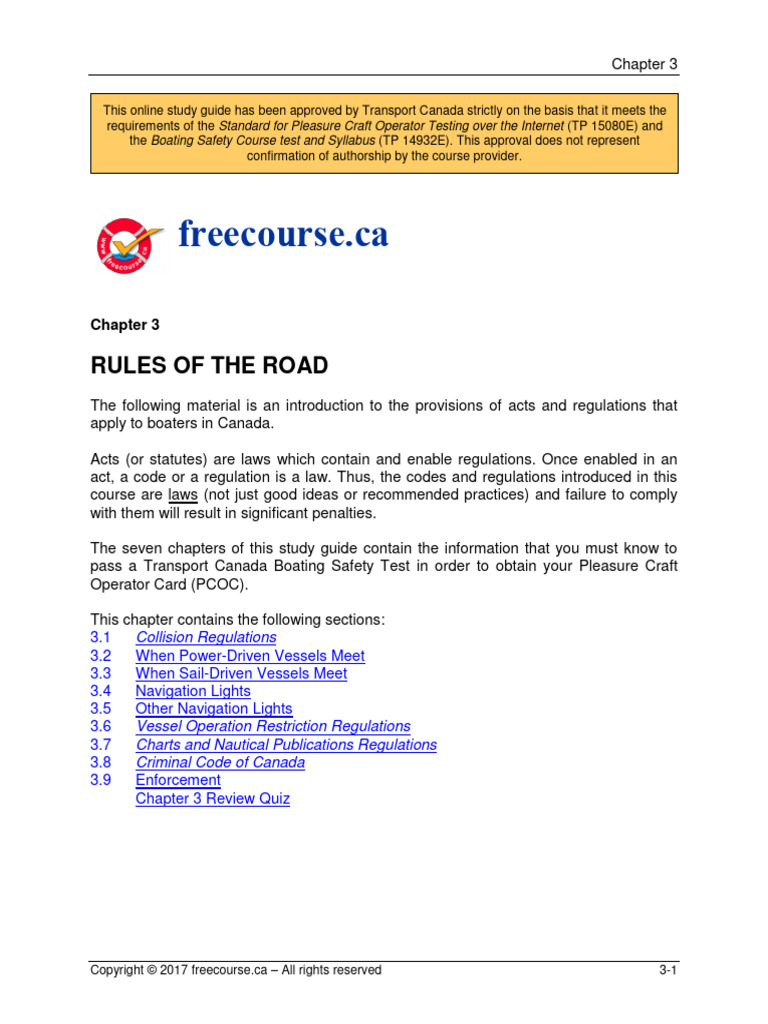 c3 Rules of The Road v2.0f | PDF