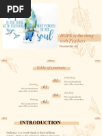 Full Poem Hope Is The Thing With Feathers | PDF