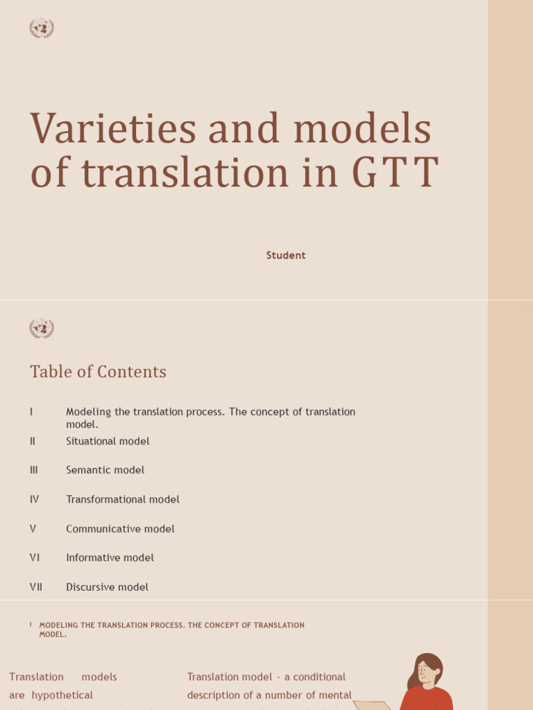 9 Varieties and Models of Translation in GTT | PDF