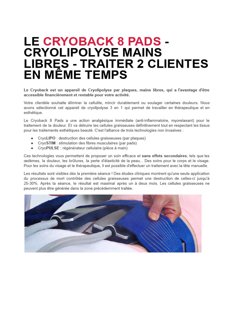 Cryo Back | PDF