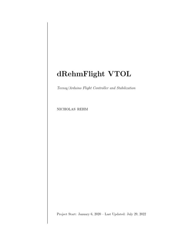 DRehmFlight VTOL Documentation | PDF