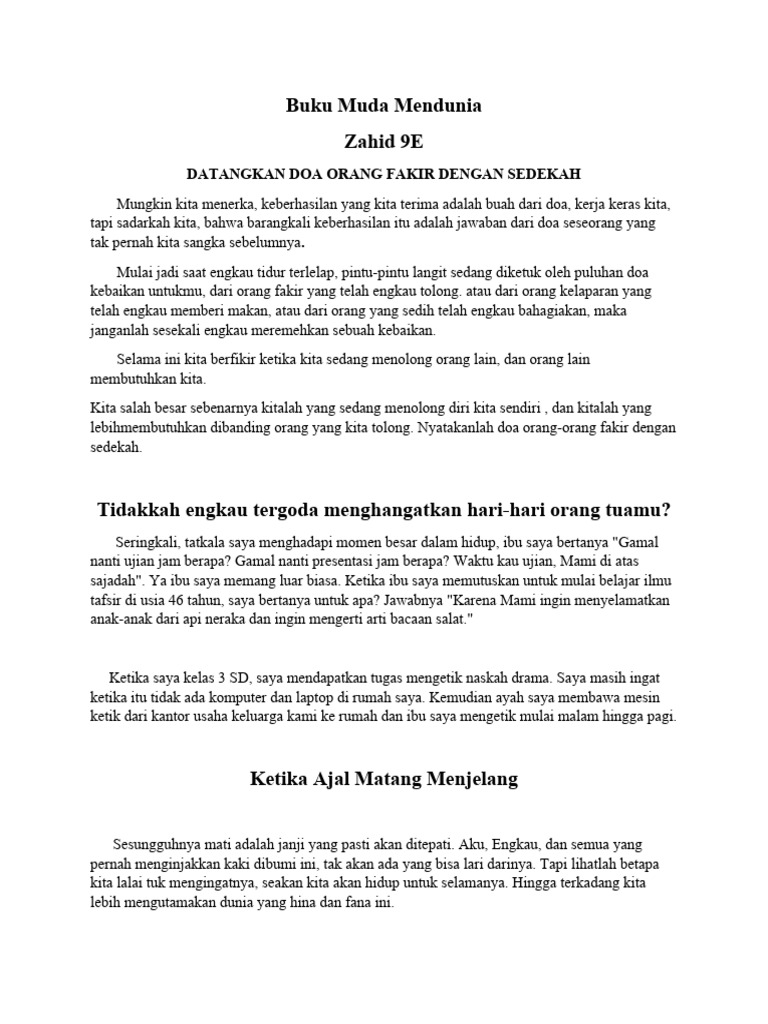 Resume Muda Mendunia | PDF