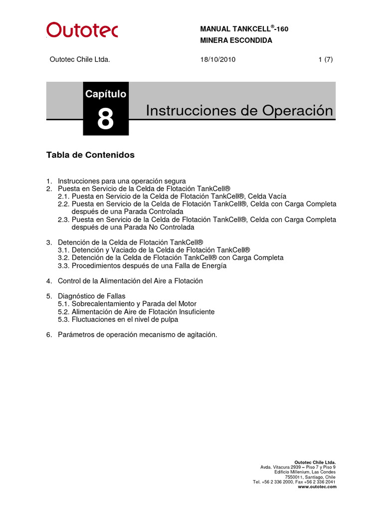 Manual Operación | PDF