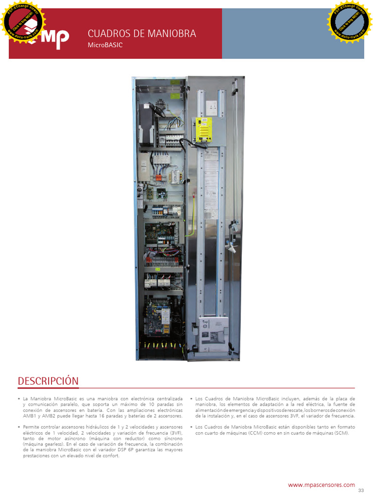 Cuadro Eléctrico Con Maniobra Microbasic | PDF