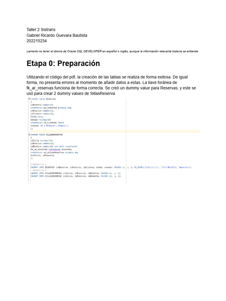 Sistrans Taller 2 | PDF