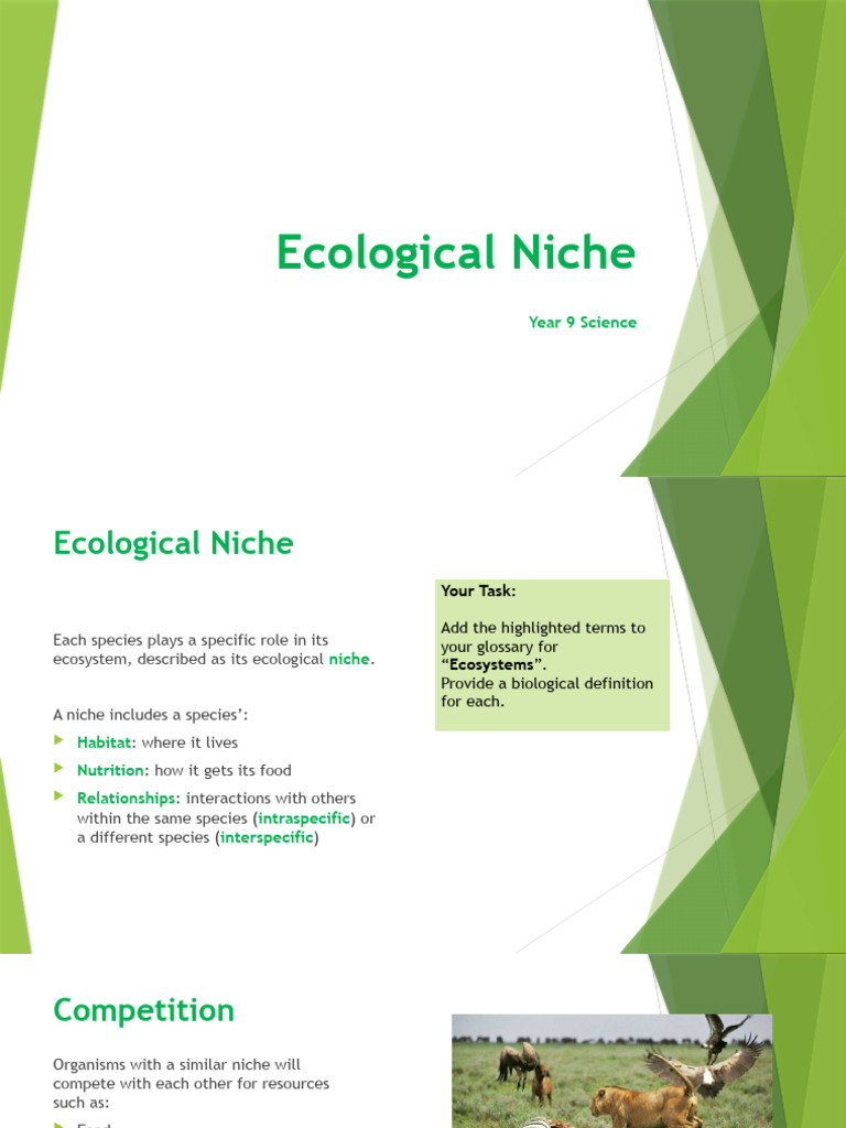 02 Ecological Niche | PDF | Science & Mathematics