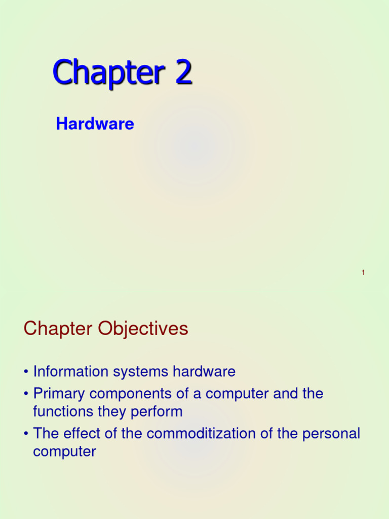 Chapter2 Hardware | PDF