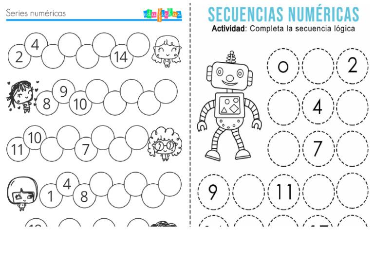 Secuencia Numérica-Ficha Mate | PDF