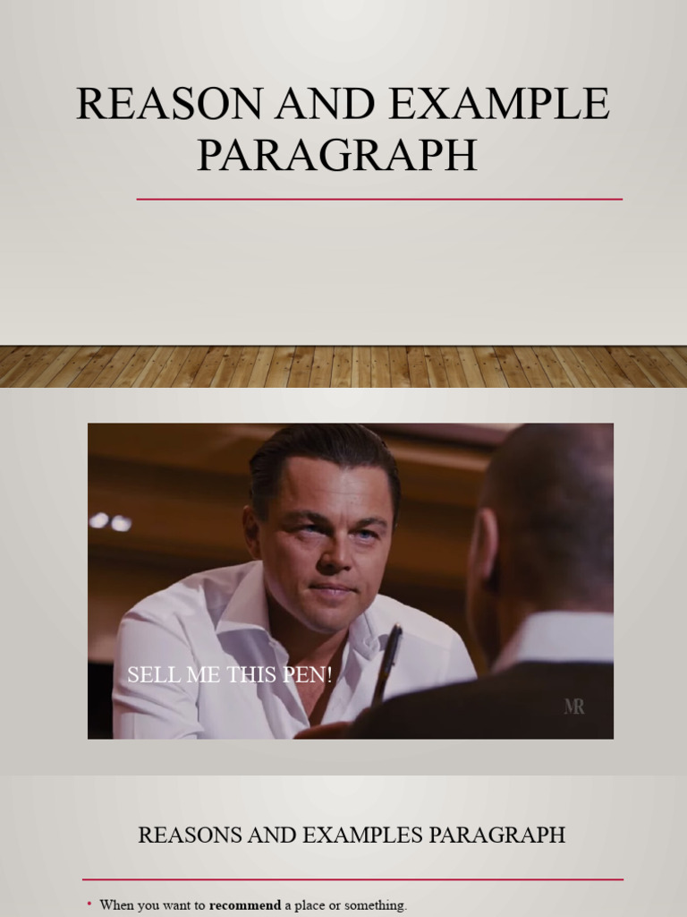 Paragraph Reason and Examples | PDF