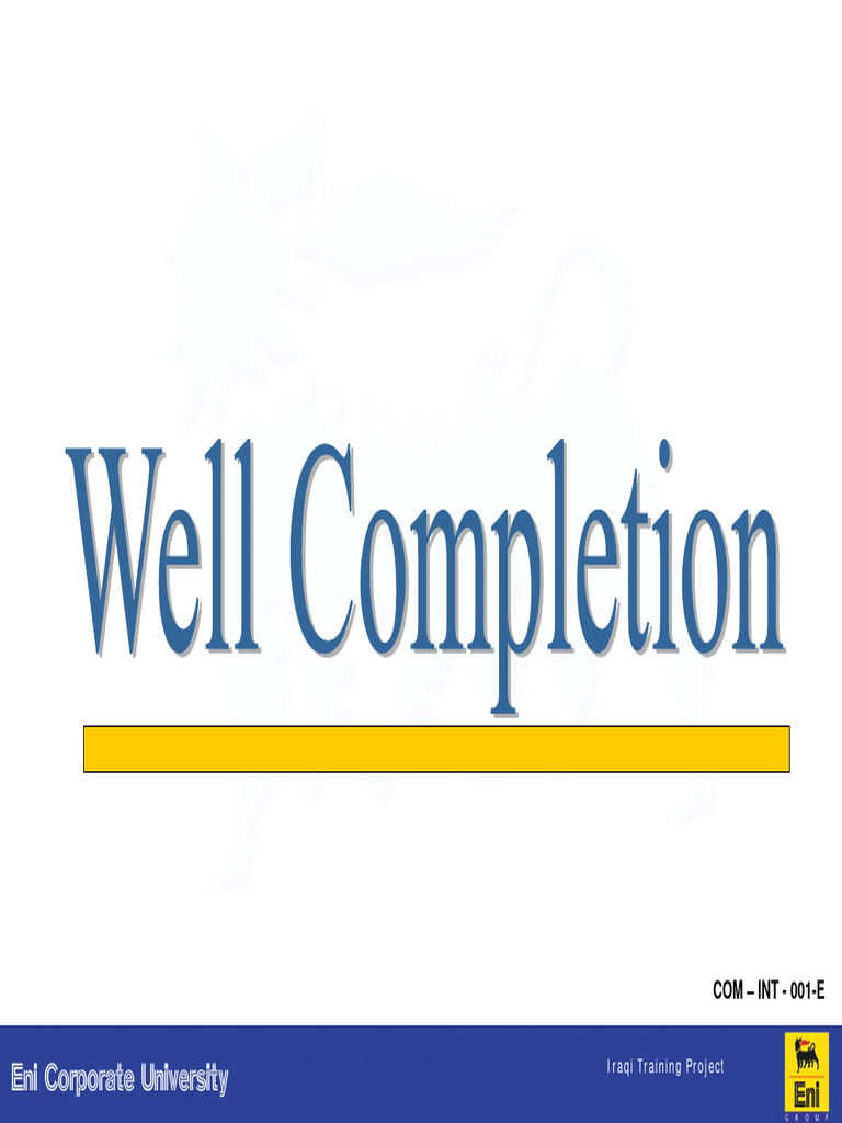 Well Completion 1 | PDF
