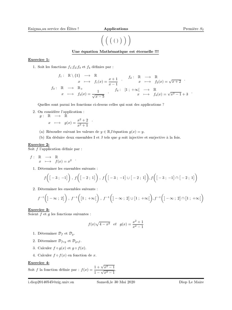 Applications 1S2 | PDF