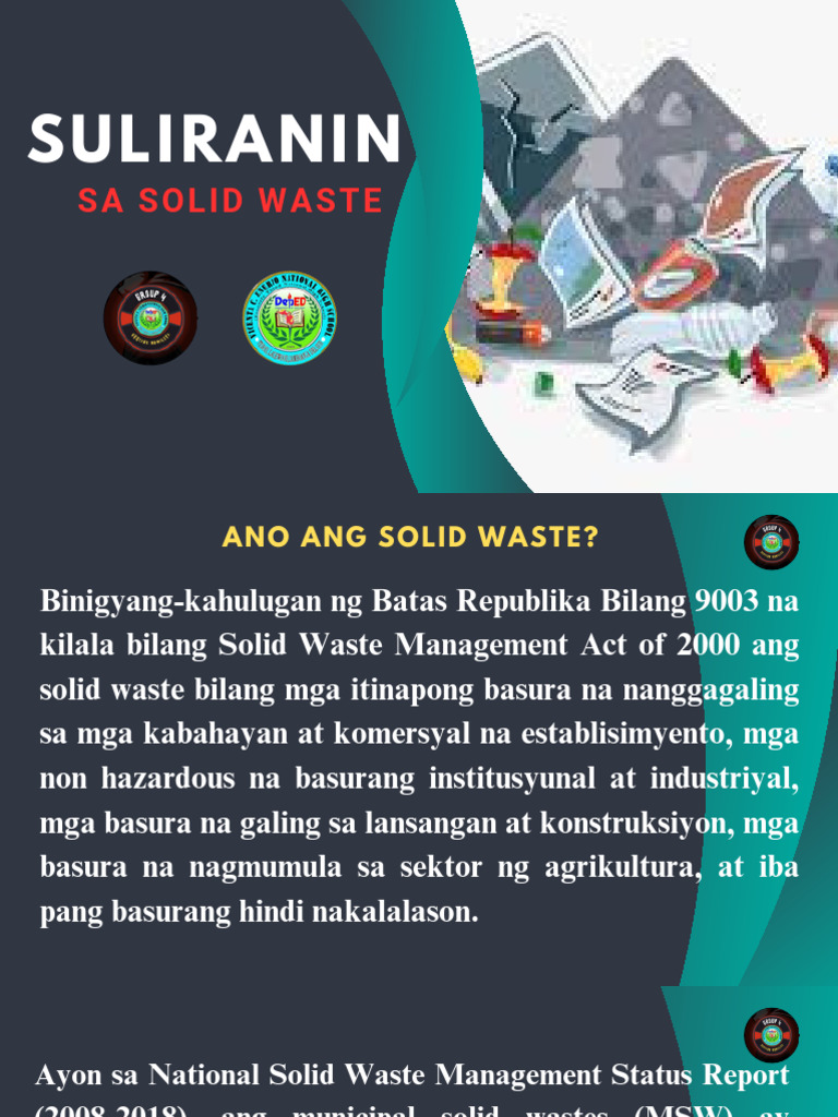 Suliranin Sa Solid Waste | PDF