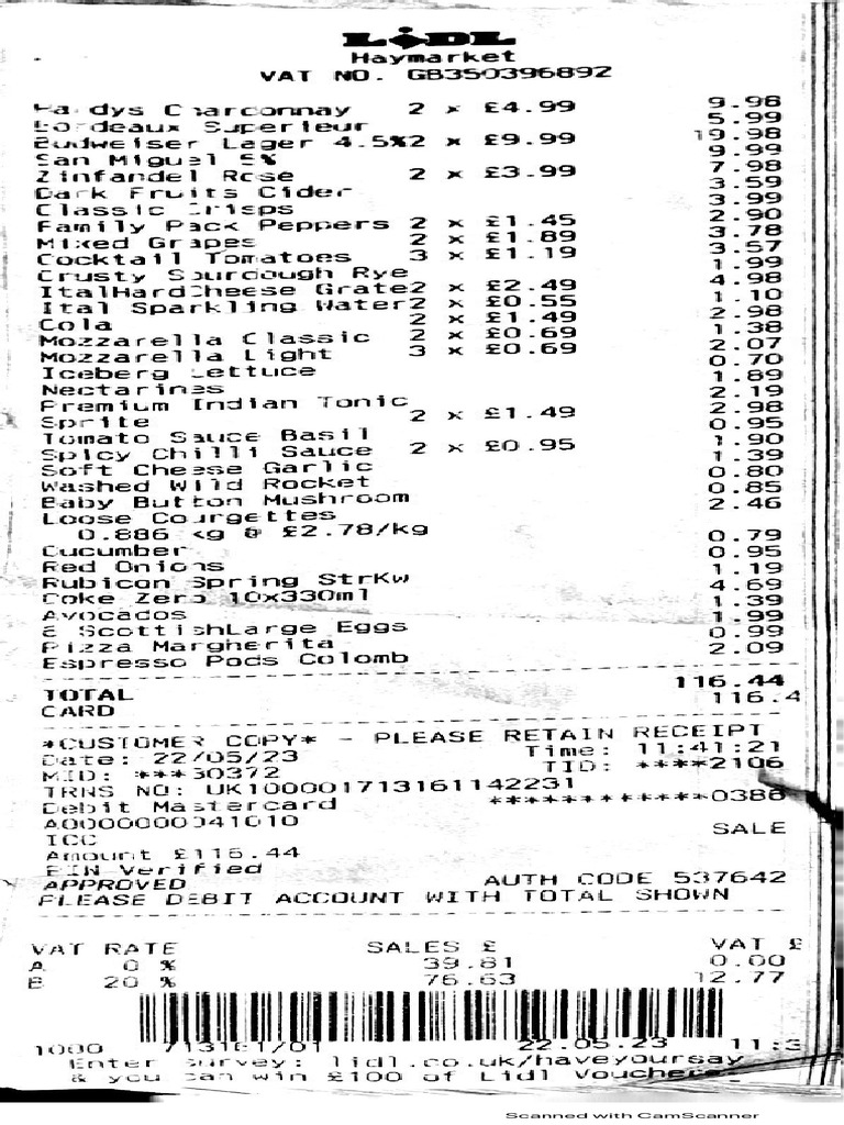 Receipt end of year | PDF