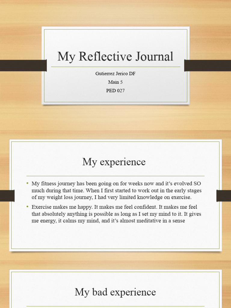 Reflective Journal | PDF