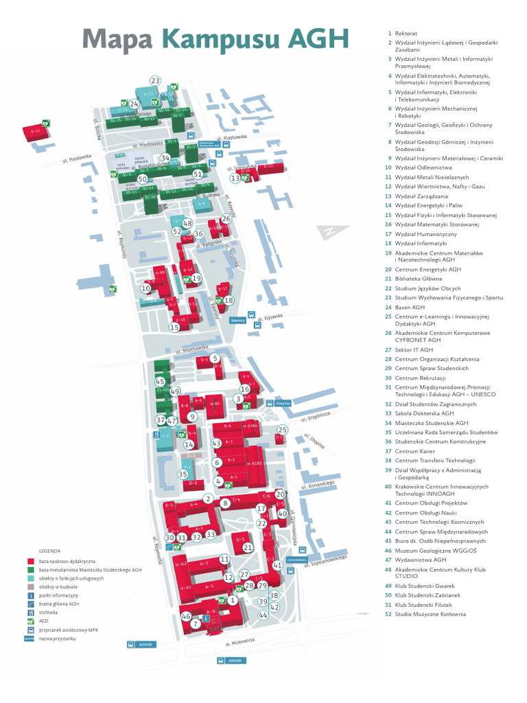 Mapa Kampusu Agh 2023 10 01 | PDF