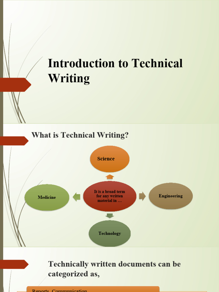 Introduction To Technical Writing | PDF Introduction To Technical Writing | PDF