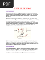 Tipos de Heridas Quirurgicas | PDF | Herida | Especialidades Medicas