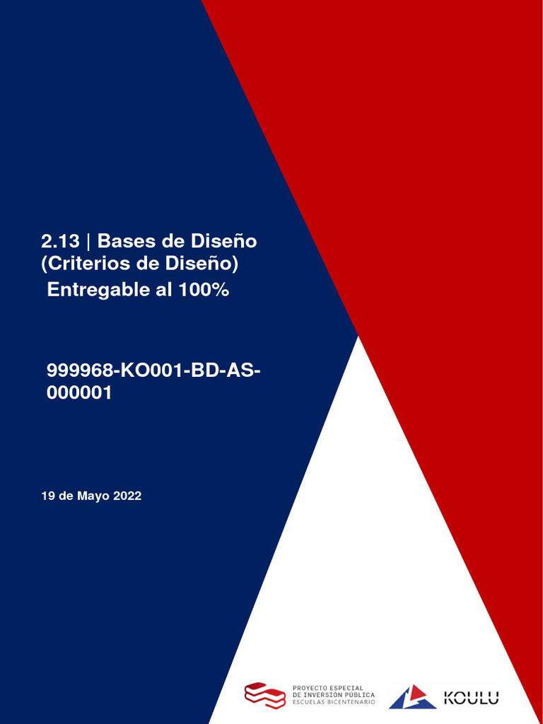 2.13 - Bases de Diseño (Criterios de Diseño) - 100 - Rev04 | PDF